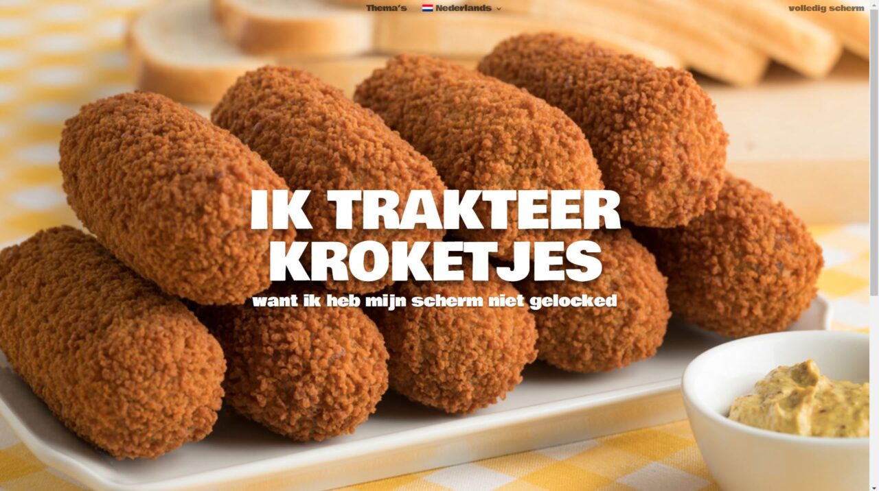 Ik trakteer kroketjes